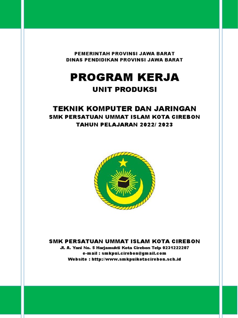 Program Kerja Unit Produksi TKJ | PDF