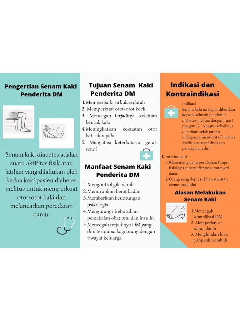 Leaflet Senam DM Kel.1 | PDF