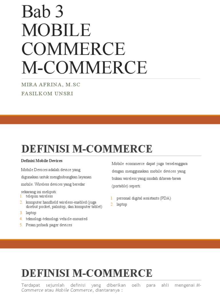 M Commerce | PDF | Bisnis | Komputer