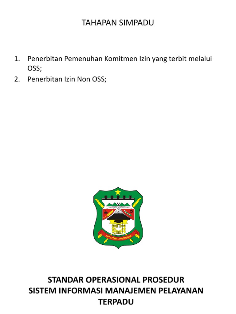 Sop Simpadu DPM-PTSP Kota Pematangsiantar-Juli2021 | PDF