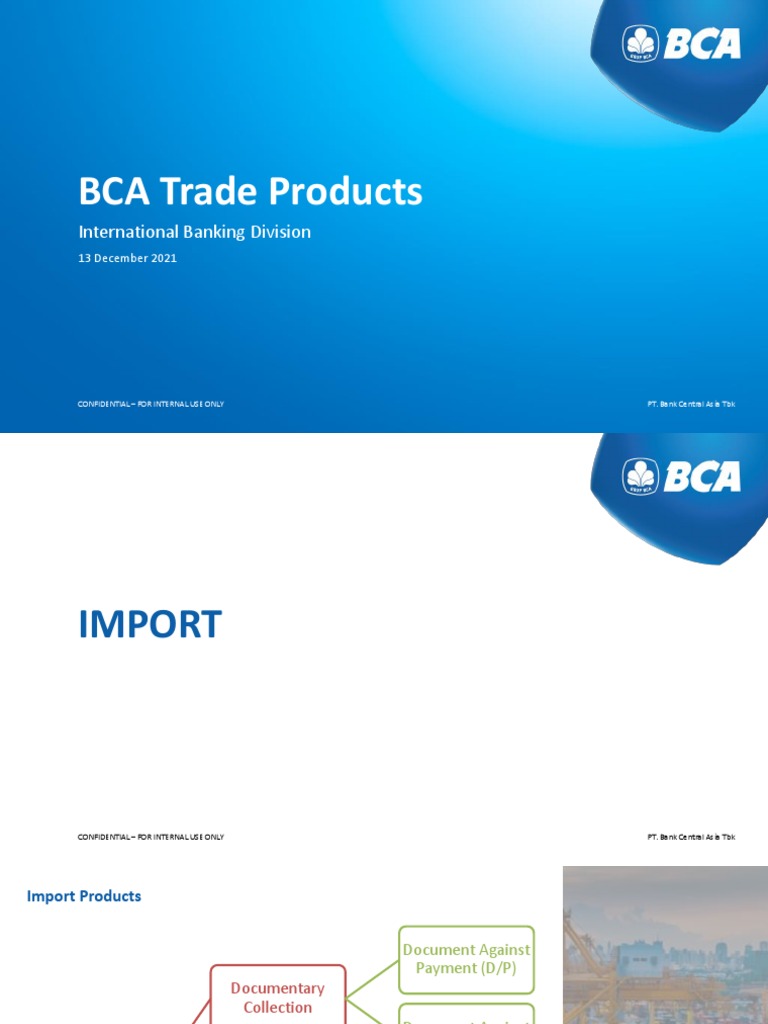 BCA Impor Product Material 2021-13 Des | PDF | Money | Economies