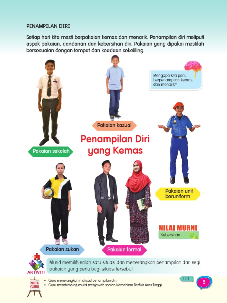 Pengurusan Diri (Tatacara Berpakaian) | PDF