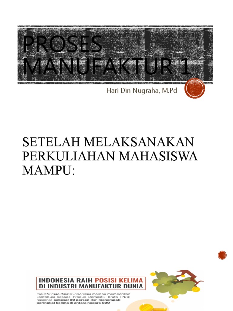 Konsep Proses Manufaktur | PDF