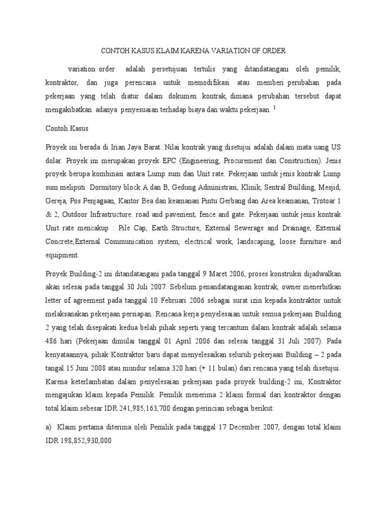 Contoh Kasus Klaim - Nabila Zati Hulwani - 2101421064 | PDF