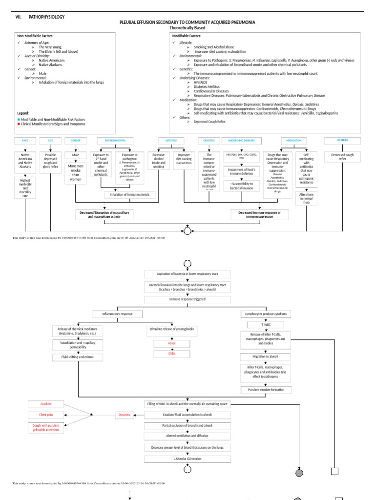 Pleural Effusion Secondary To Community Acquired Pneumonia ...