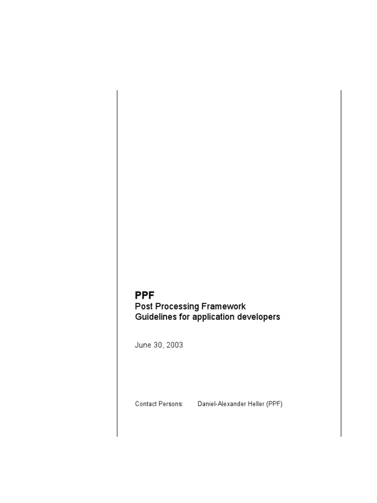 PPF Implementation Guide | PDF | Class (Computer Programming) | Method ...