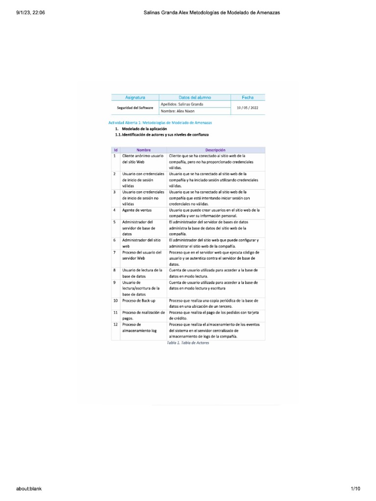 Metodologías de Modelado de Amenazas | PDF