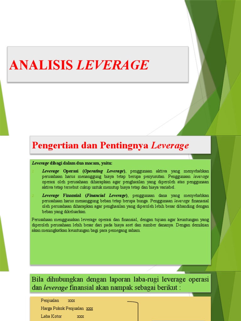 Meet 10 - Analisis Leverage (Contoh Soal) - Upload | PDF