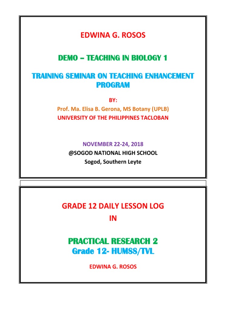 Cover Demo Teaching | PDF