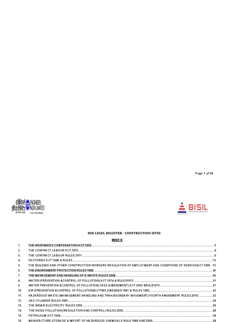 Legal Register | PDF | Employment | License