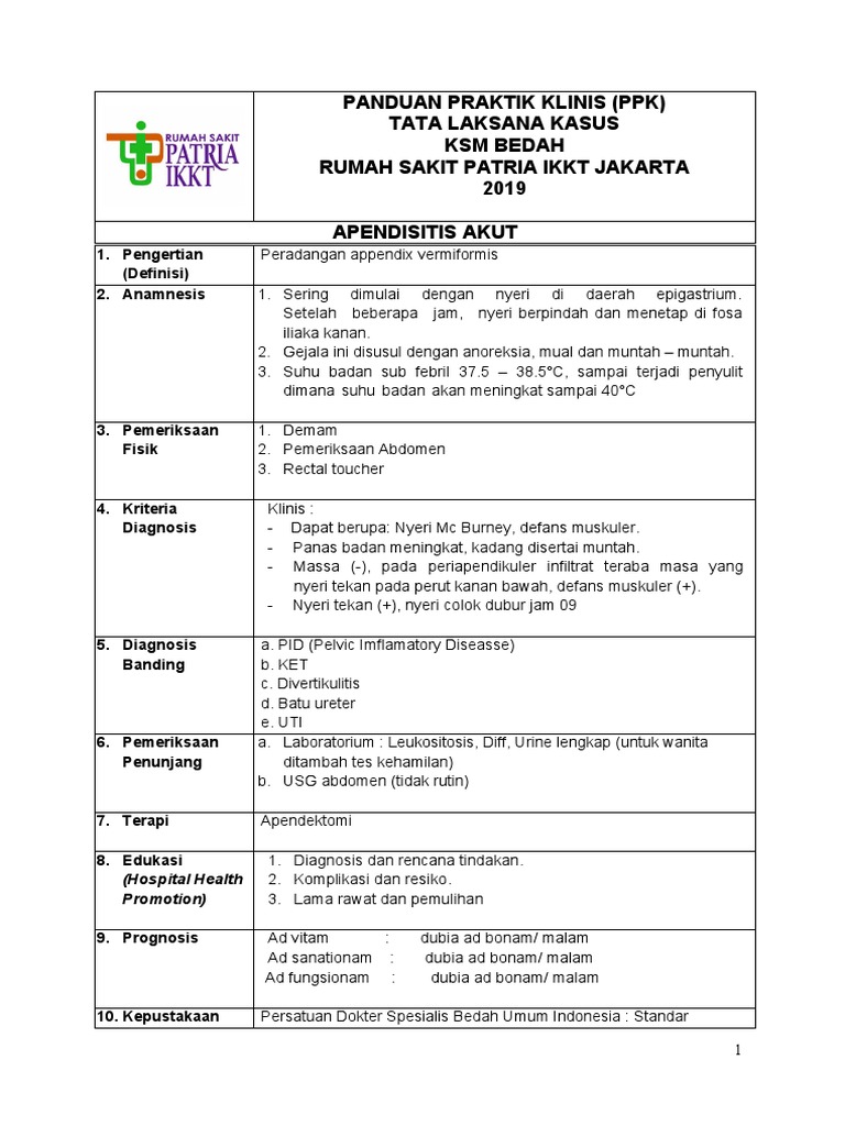 PPK Bedah 2019 | PDF