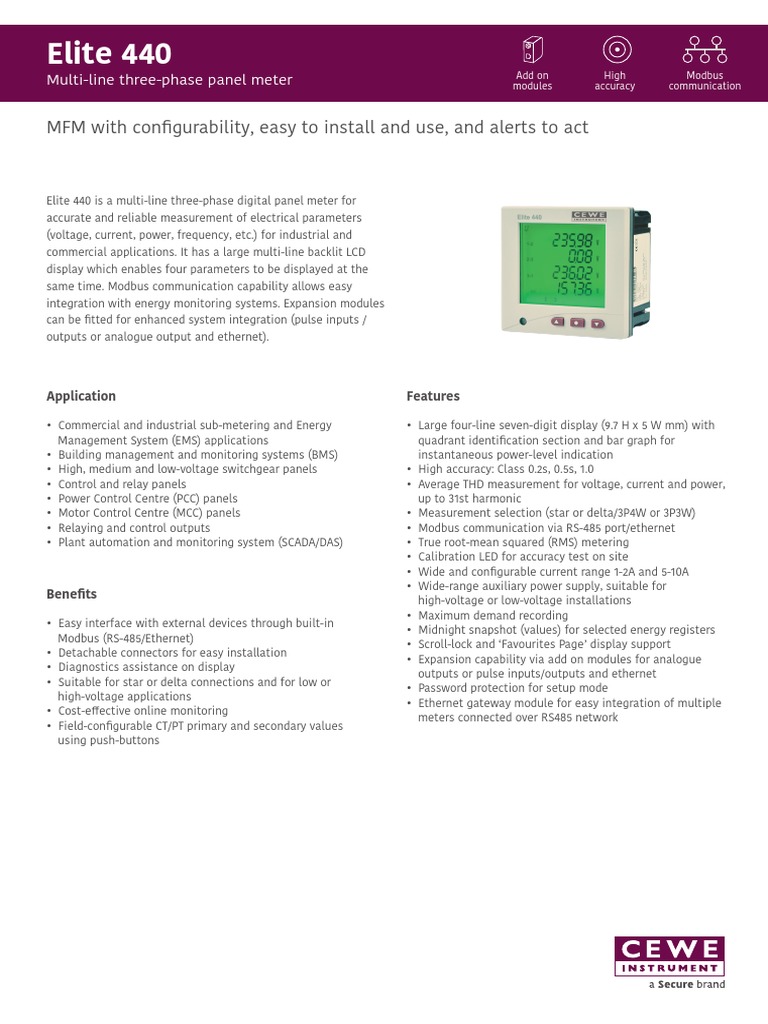 Elite 44x Datasheet | PDF | Power Supply | Ac Power