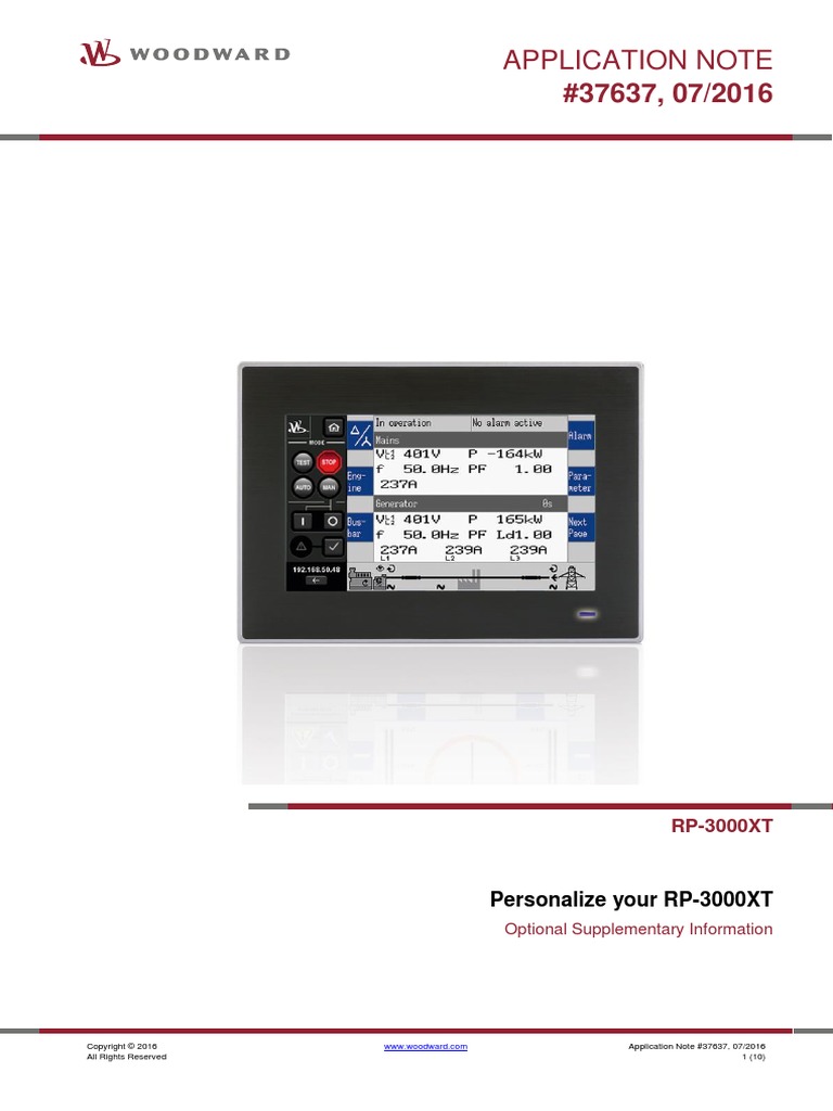 AN - Personalize - Your - RP-3000XT | PDF