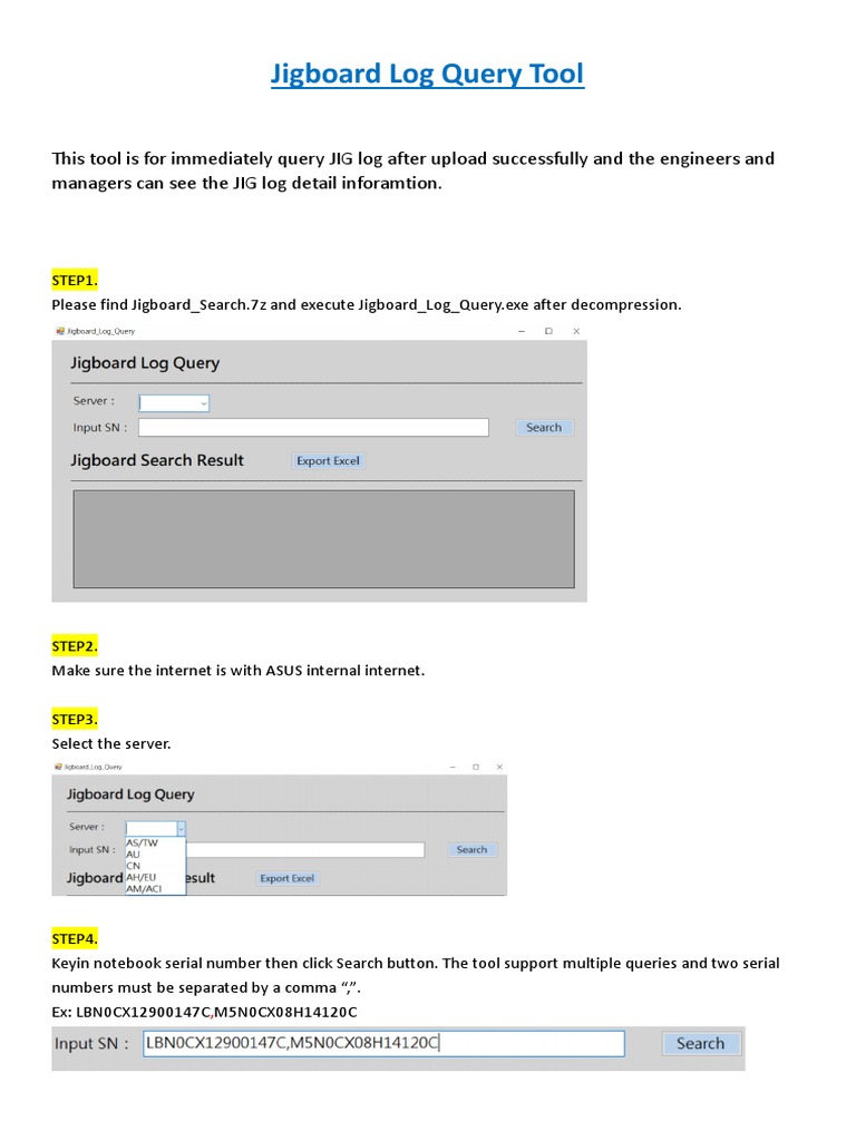 Jigboard Log Query Tool | PDF