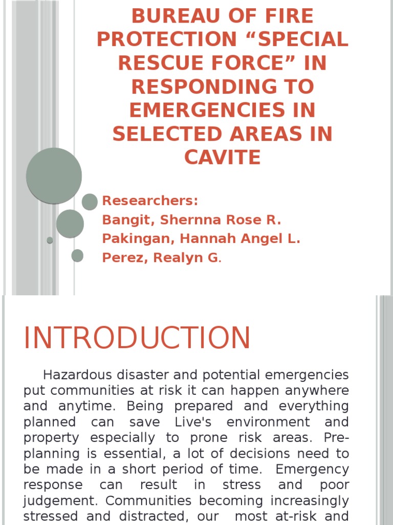 Problems Encountered by The Bureau of Fire Protection | PDF | Emergency ...