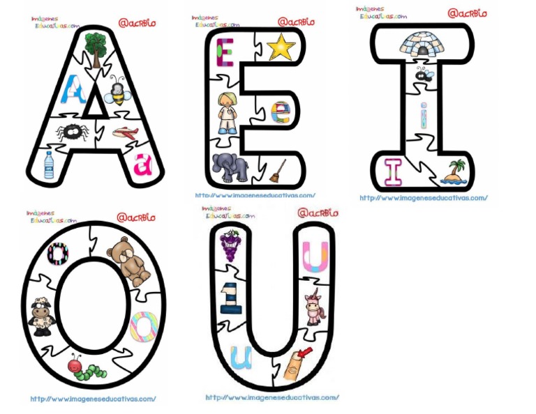 Vocales EN ROMPECABEZAS | PDF