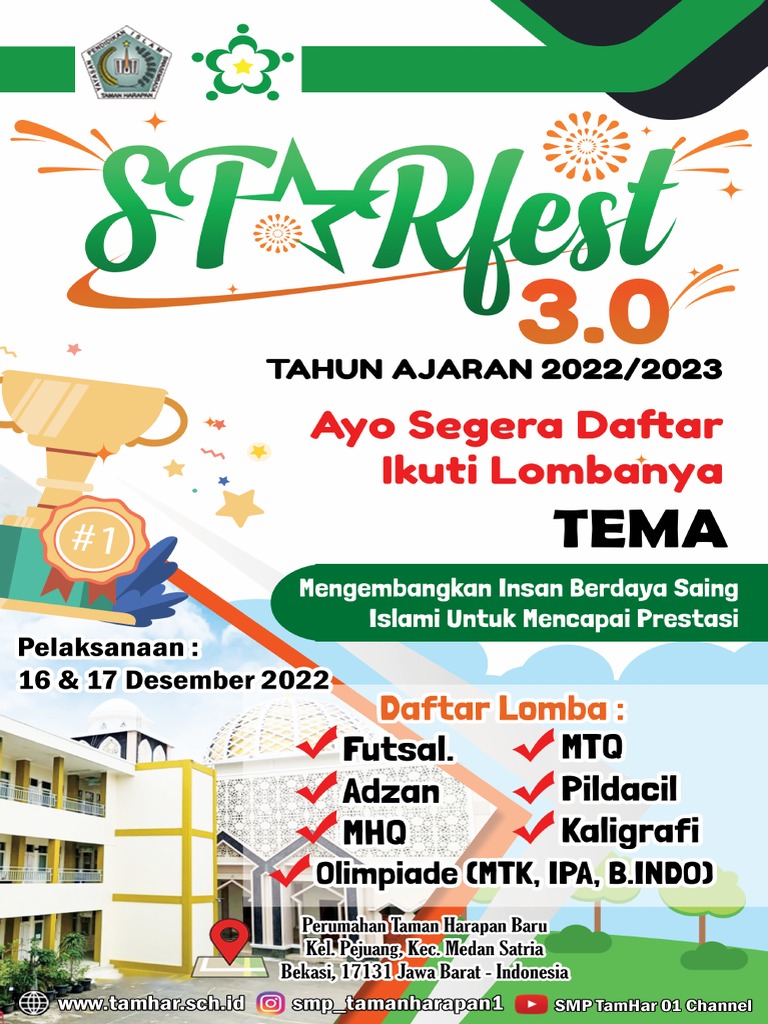Proposal Starfest 2022-2023 SMP TAMAN HARAPAN 1 | PDF