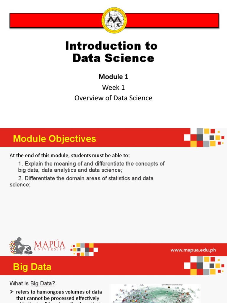 Lesson 1 Overview of Data Science | PDF