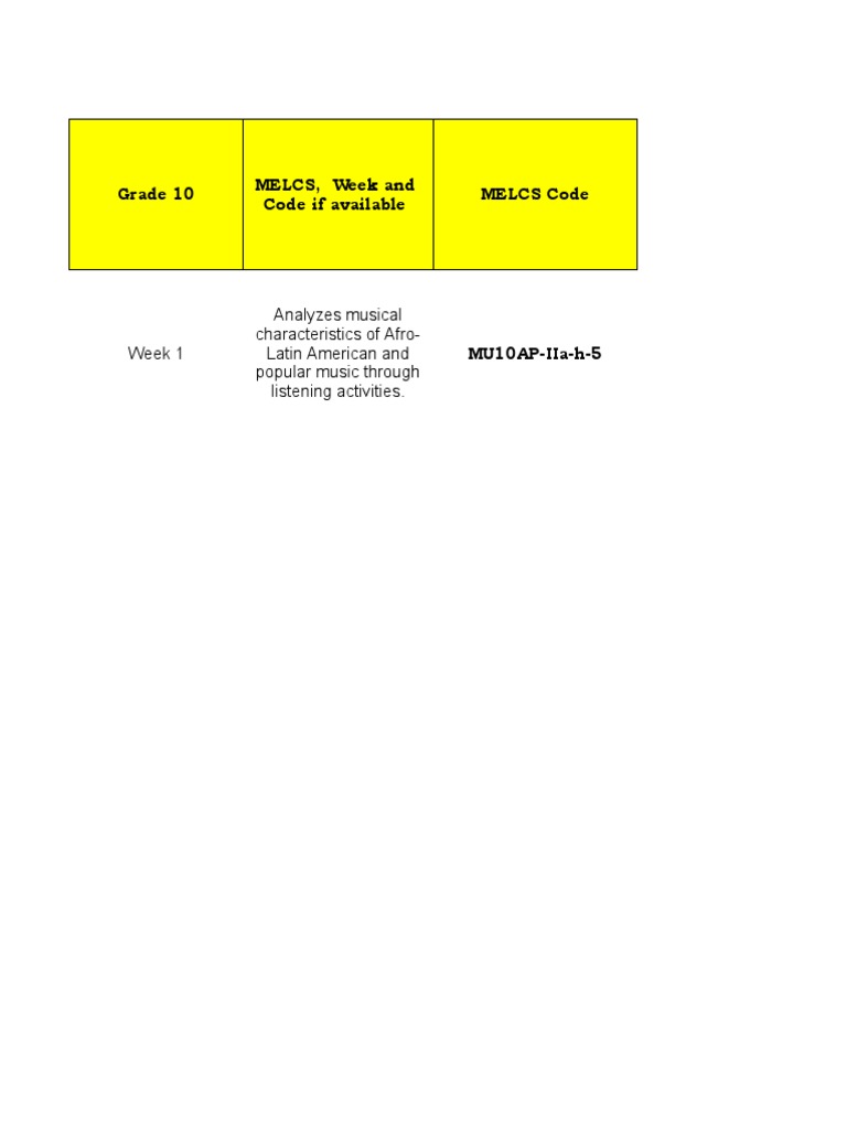 LR-MAPPING-TEMPLATE | PDF | Physical Education | Physical Fitness