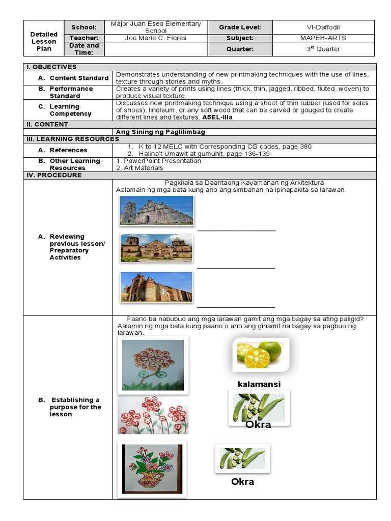 Detailed-Lesson-Plan-in-Mapeh 5 | PDF