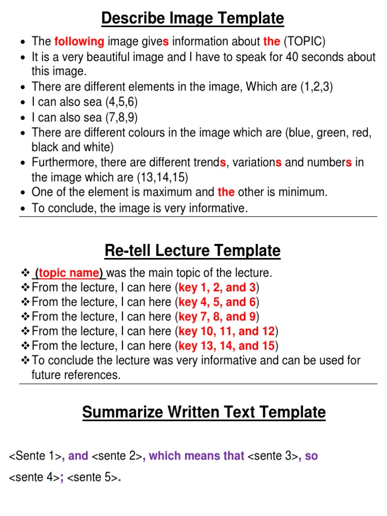 Final All PTE Templete | PDF | Cognitive Science