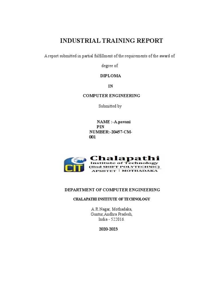 Industrial Training Report | PDF | World Wide Web | Internet & Web