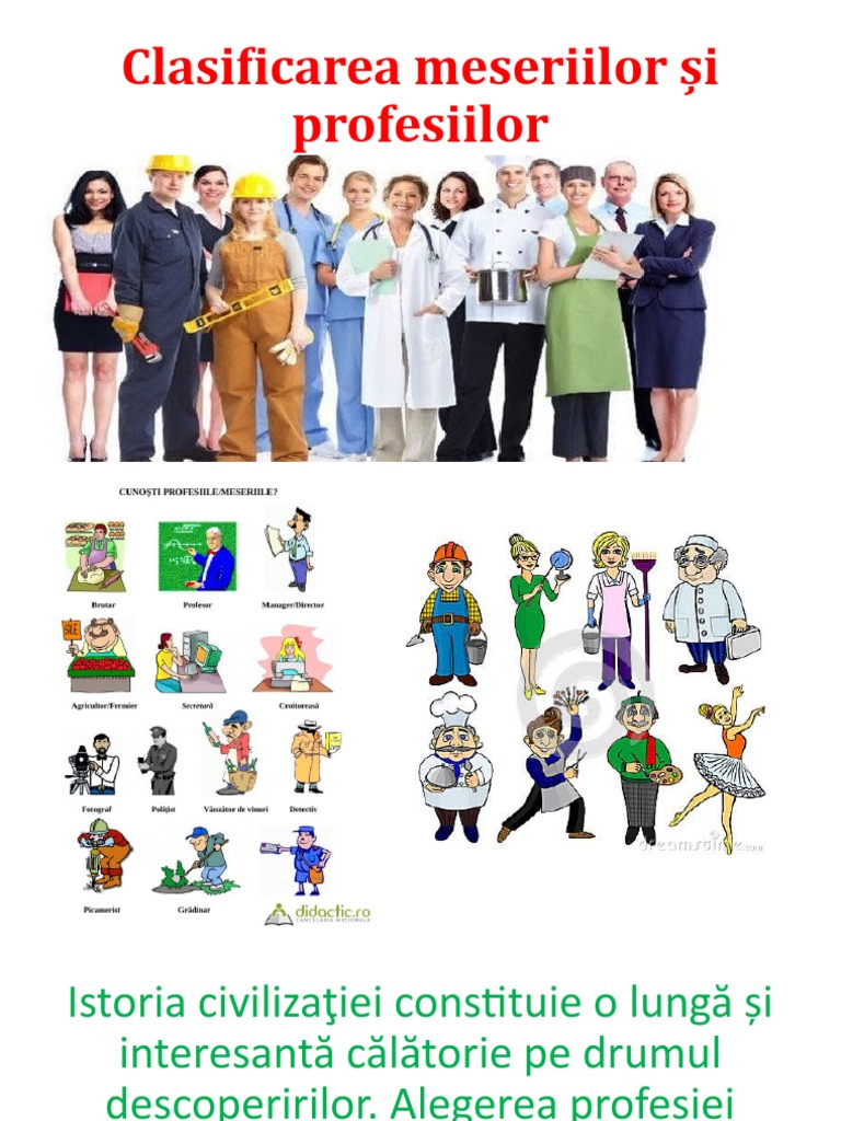 Clasi Profesiilor Pers. | PDF