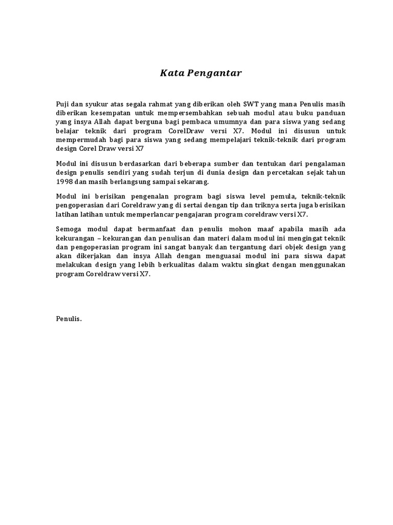 Modul Desain Grafis CorelDRAW X7 | PDF