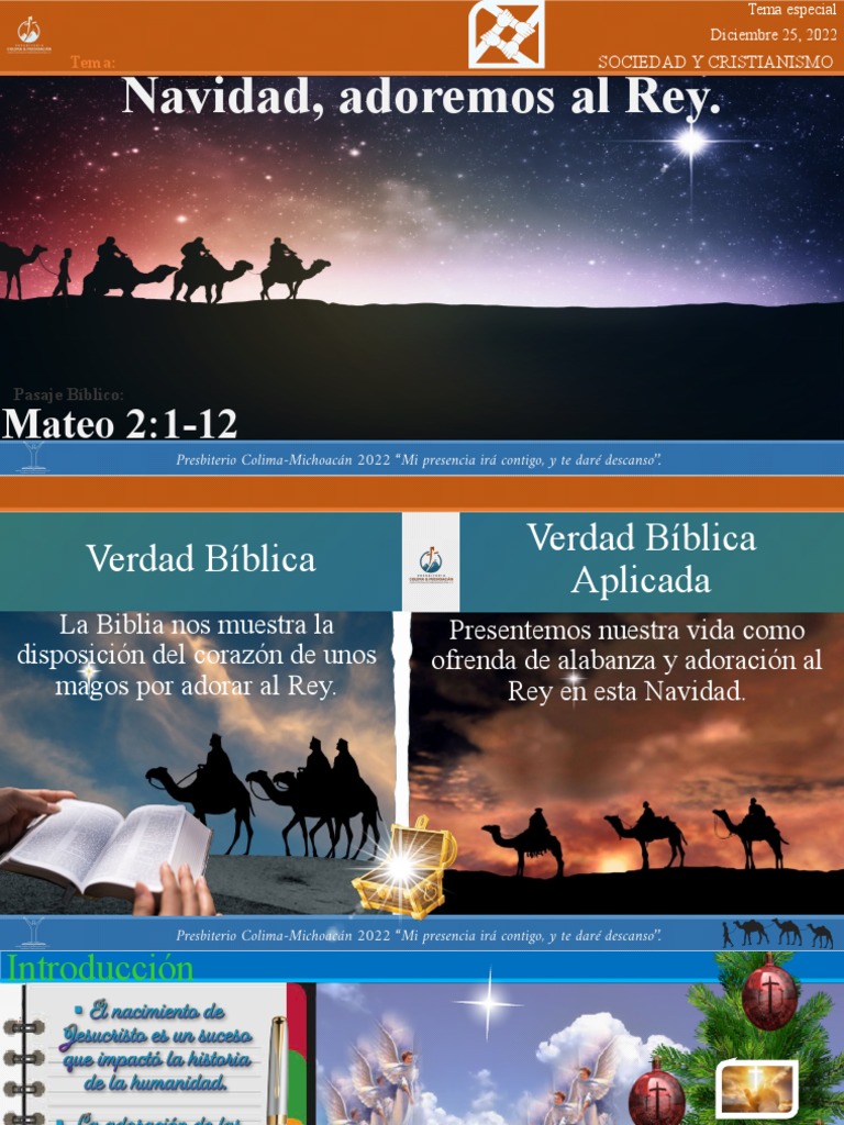 TEN. Navidad, Adoremos Al Rey | PDF | Jesús | Evangelio de Mateo