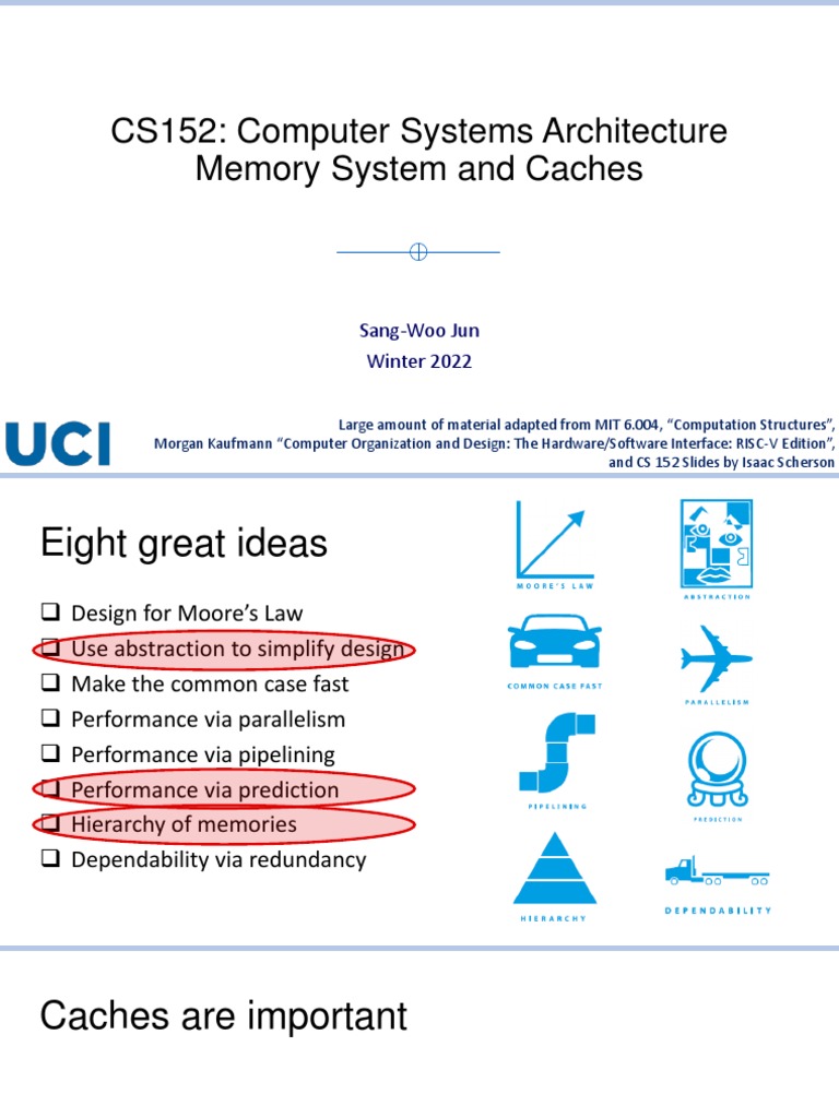 Lec8 - Caches | PDF | Cpu Cache | Random Access Memory