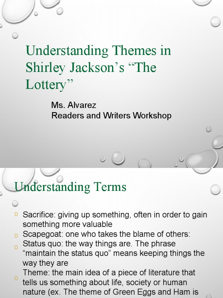 The Lottery | PDF