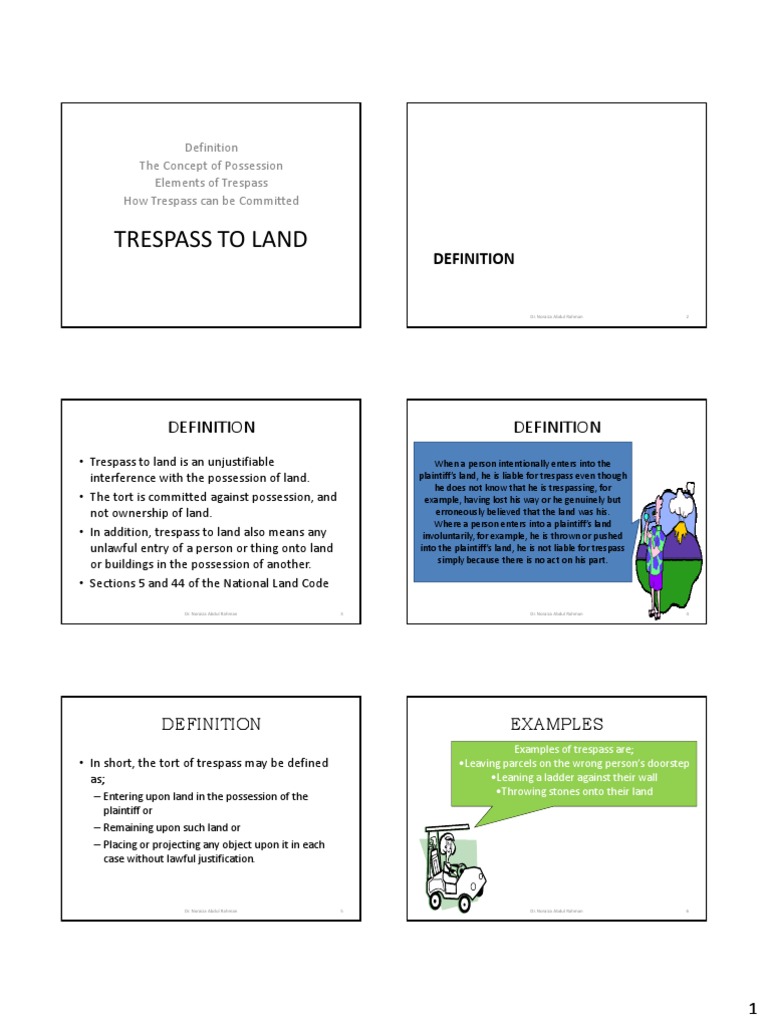 Trespass To Land 200515 | PDF | Trespass | Common Law