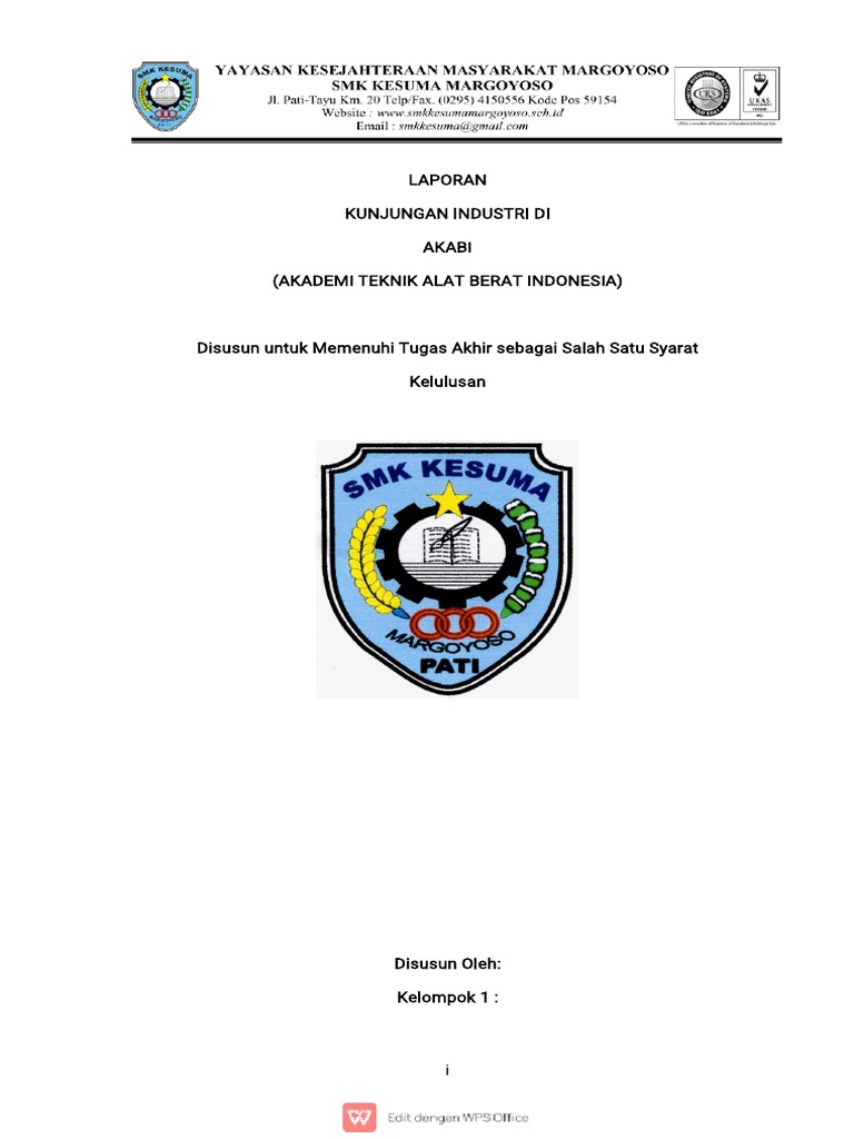 Kunjungan Industri AKABI Malang | PDF | Karier & Perkembangan | Seni