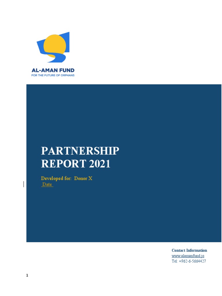 2021 Donor Report for Al Aman Fund | PDF