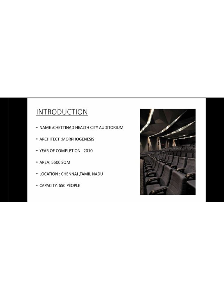 Chettinad Auditorium | PDF