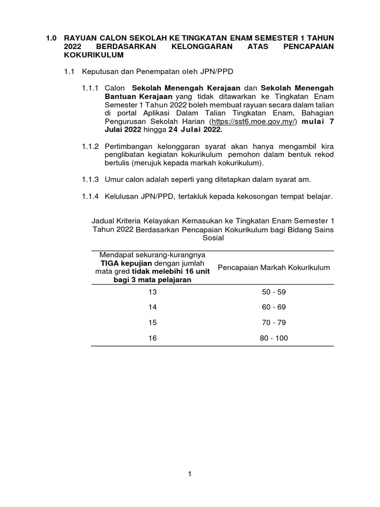 Borang Dan Panduan Mengisi Borang Rayuan - 2022 | PDF