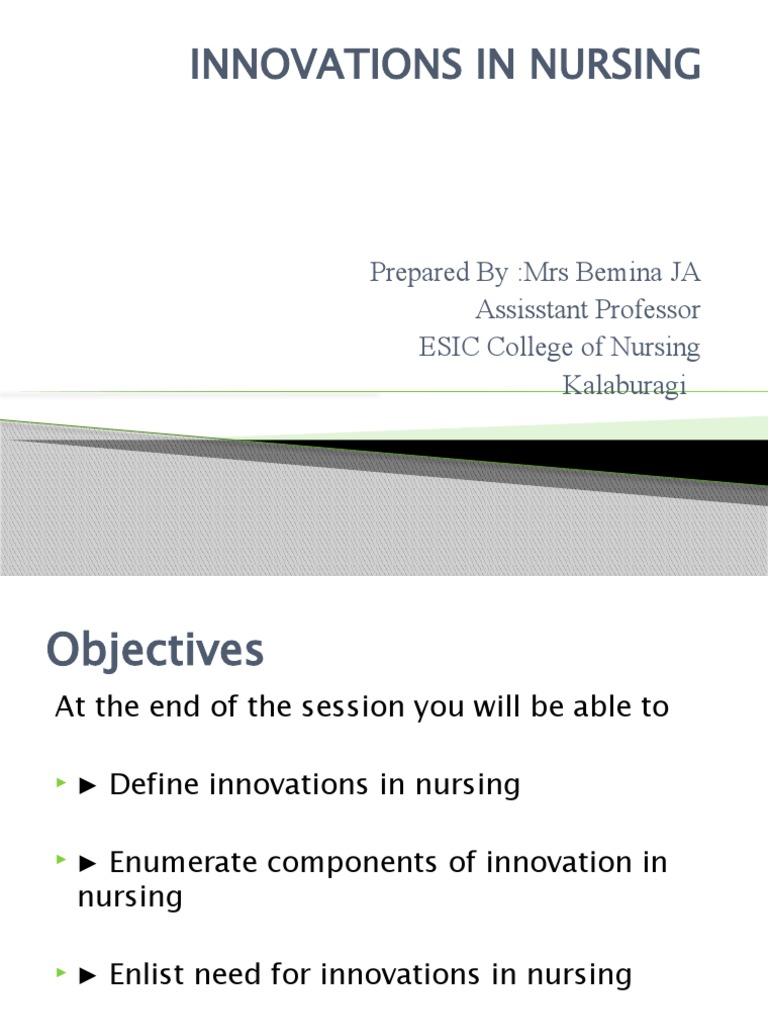 Innovation in Nursing Current | PDF | Nursing | Educational Technology