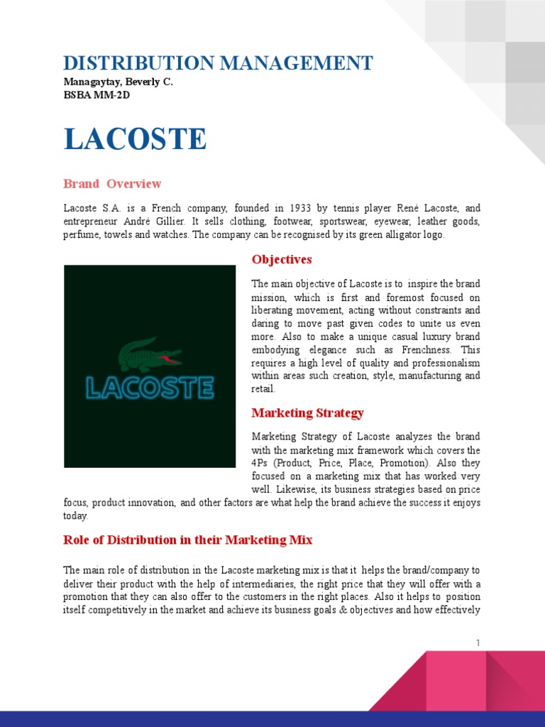 Activity 1 - Distribution Management | PDF | Retail | Marketing