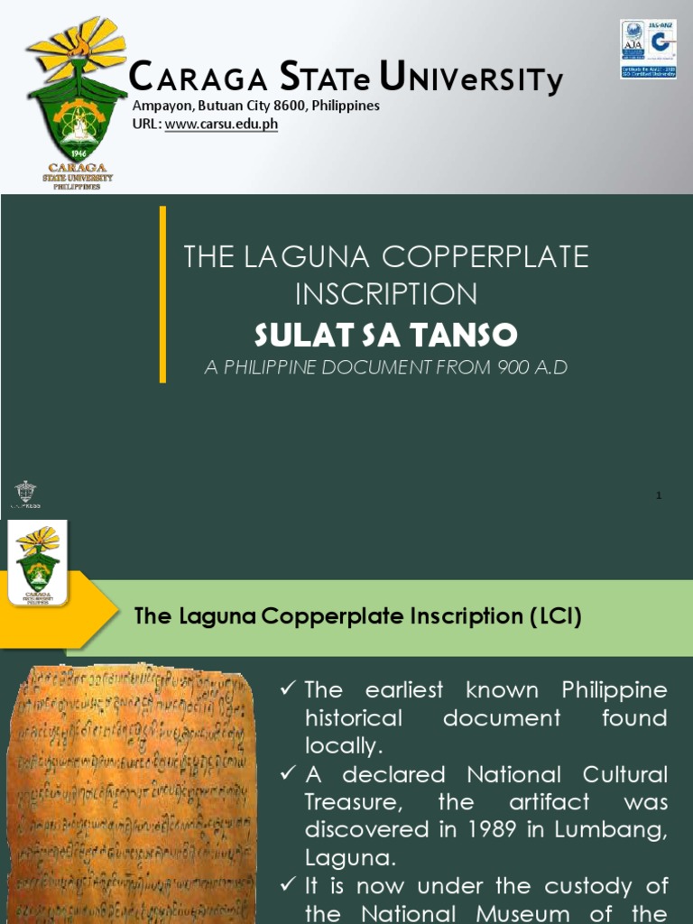 Laguna Copperplate Inscription Overview | PDF | Philippines | Southeast ...