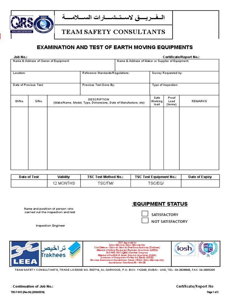 Earth Moving Equipments | PDF | Safety | Dubai