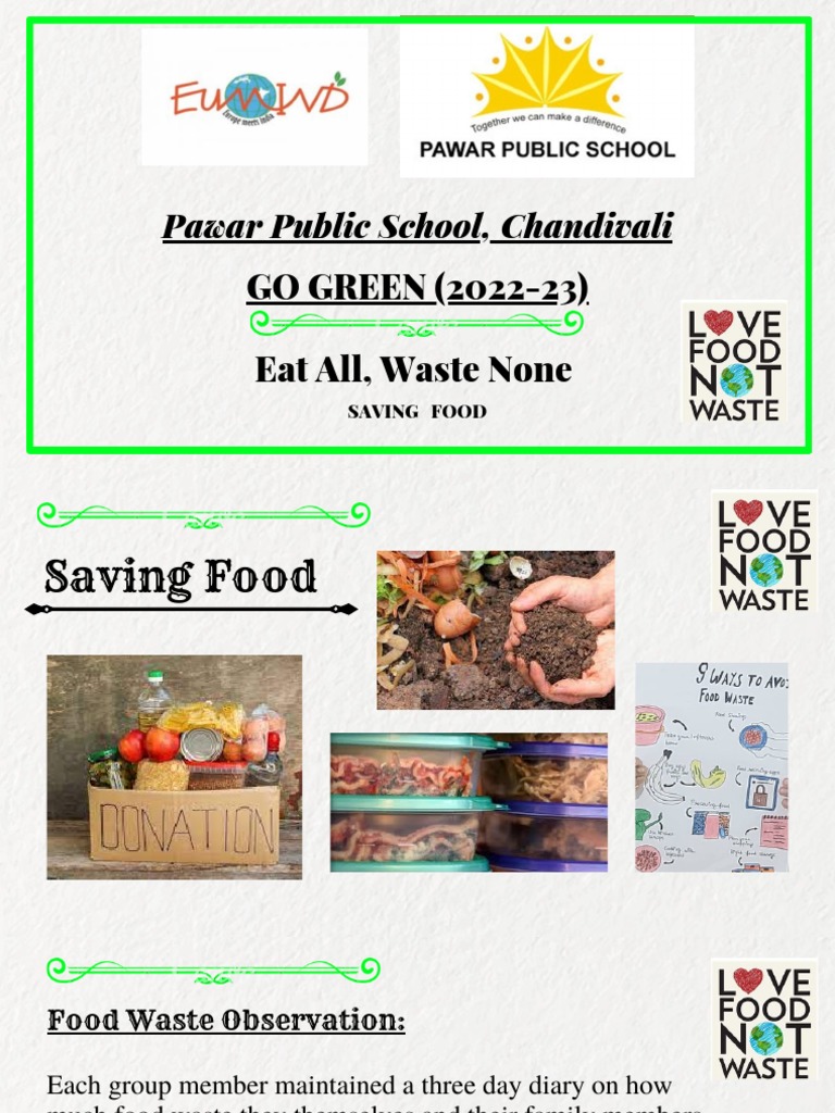 Saving Food Eumind Project Part 2 - 22-23 1 | PDF | Meal | Lunch