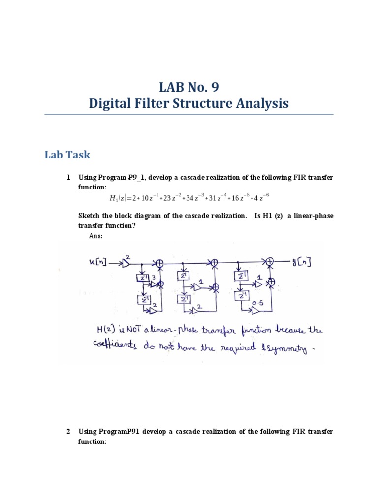 DSP Lab 09 | PDF