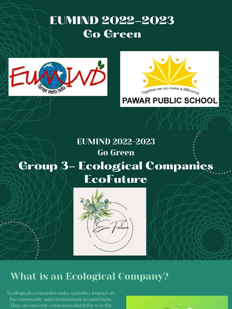 Eumind 2022-2023 Tanisi Go Green | PDF | Sustainability | Sustainable Energy