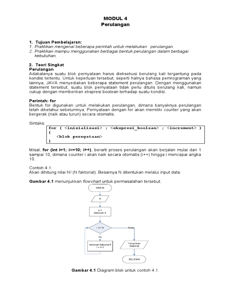 MODUL - 4 Pemrograman Orientasi Objek | PDF