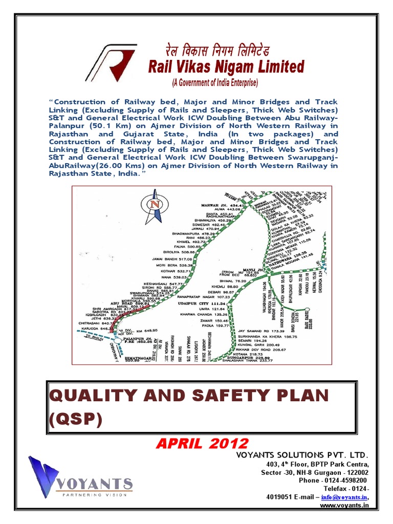 QSP Quality and Safety Plan For Railway Civil Works | PDF | Audit ...
