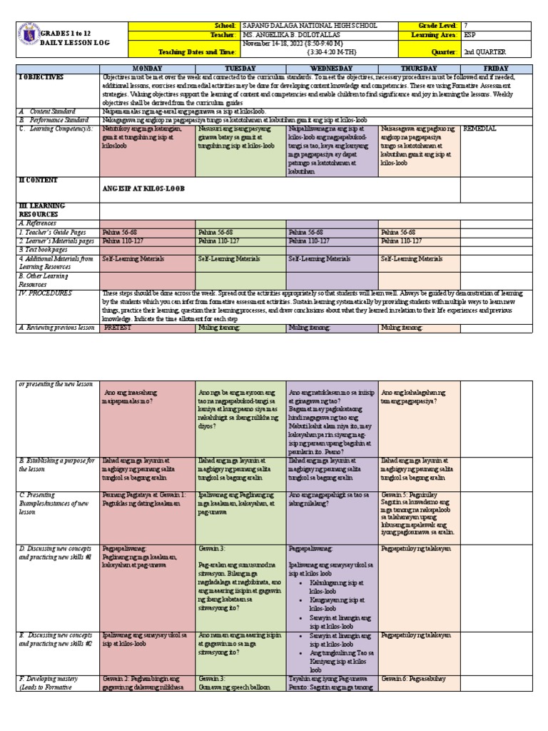 DLL-ESP-week-2 | PDF | Learning | Cognition
