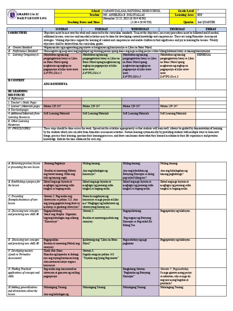 DLL ESP Week 4 Final | PDF | Learning | Cognitive Science