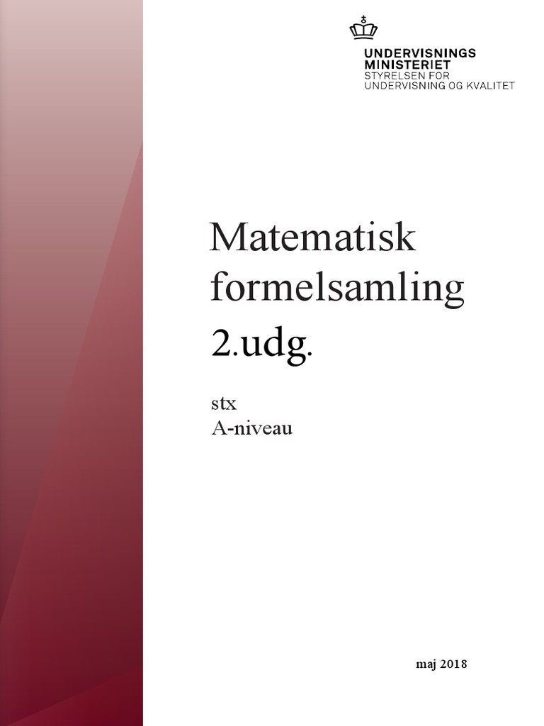 Mat A STX Formelsamling 2udg Web Nov 2019 | PDF
