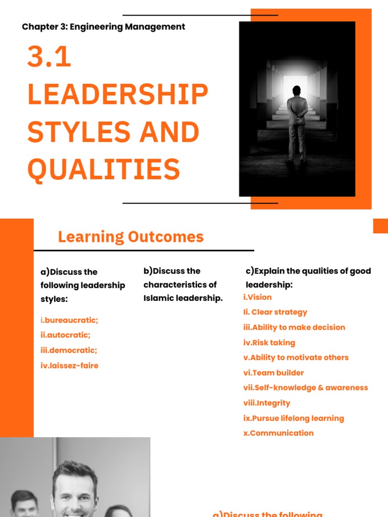 3.1 Leadership Styles and Qualities | PDF | Leadership | Psychological ...