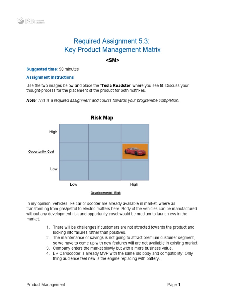ISB - PM - Week 5 - Required Assignment 5.3 - Template-1 | PDF